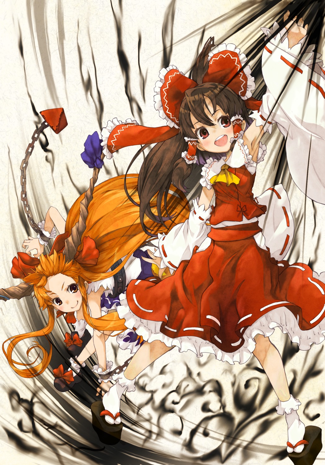 shinamamasan touhou hakurei reimu ibuki suika | #218795 | yande.re